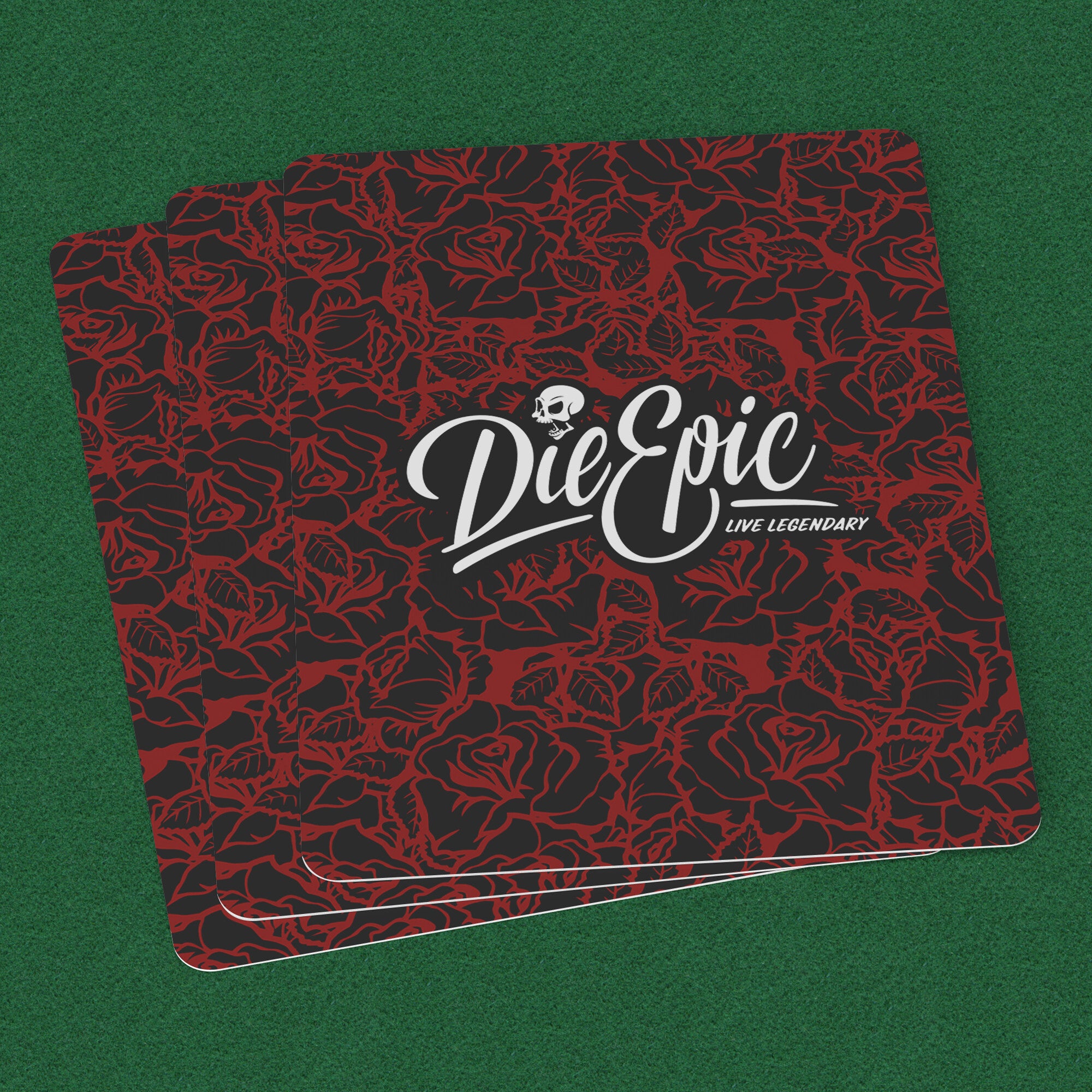 Die Epic Roses Playing Cards - Die Epic® Live Legendary Epic Clothing