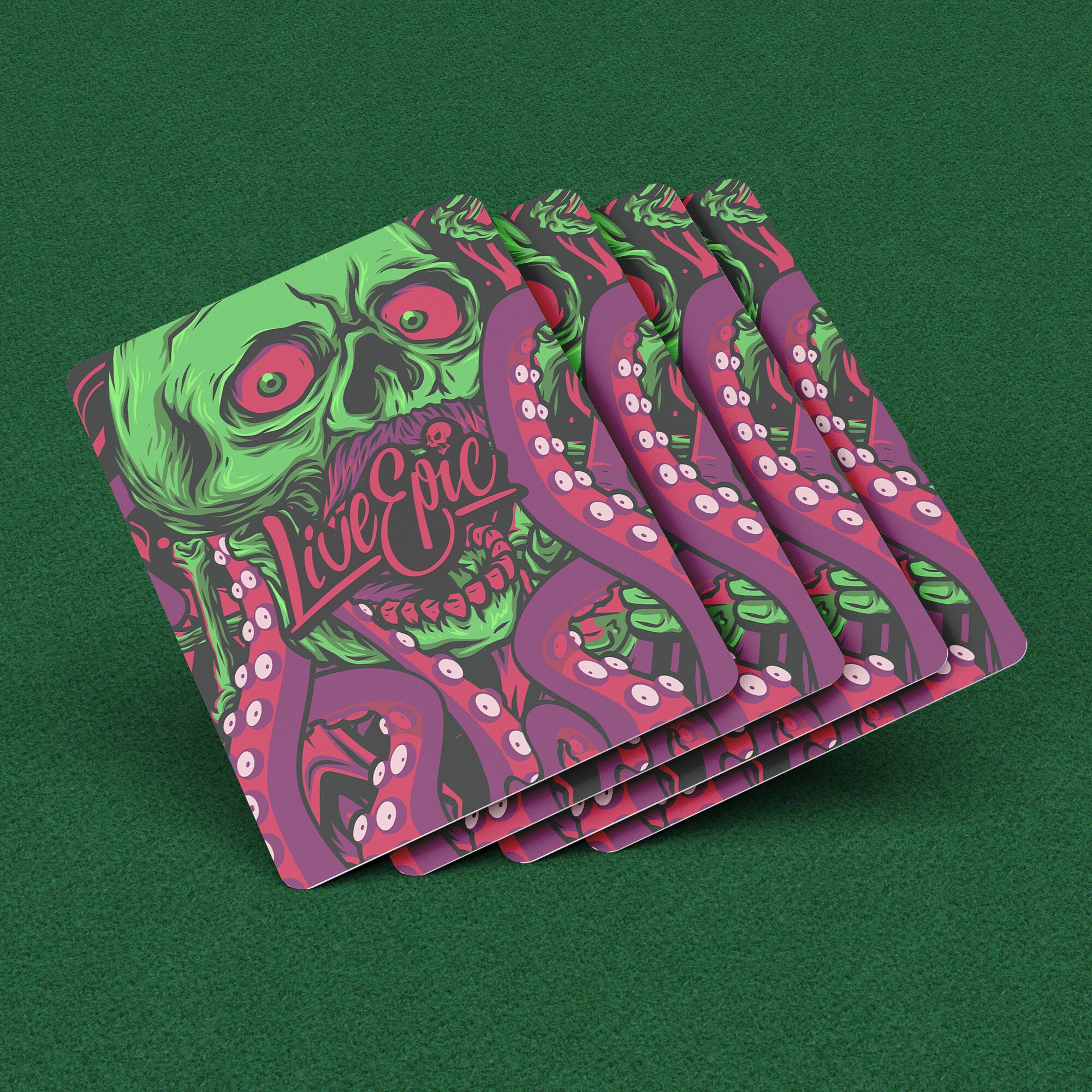Live Epic Octopus Playing Cards - Die Epic® Live Legendary Epic Clothing